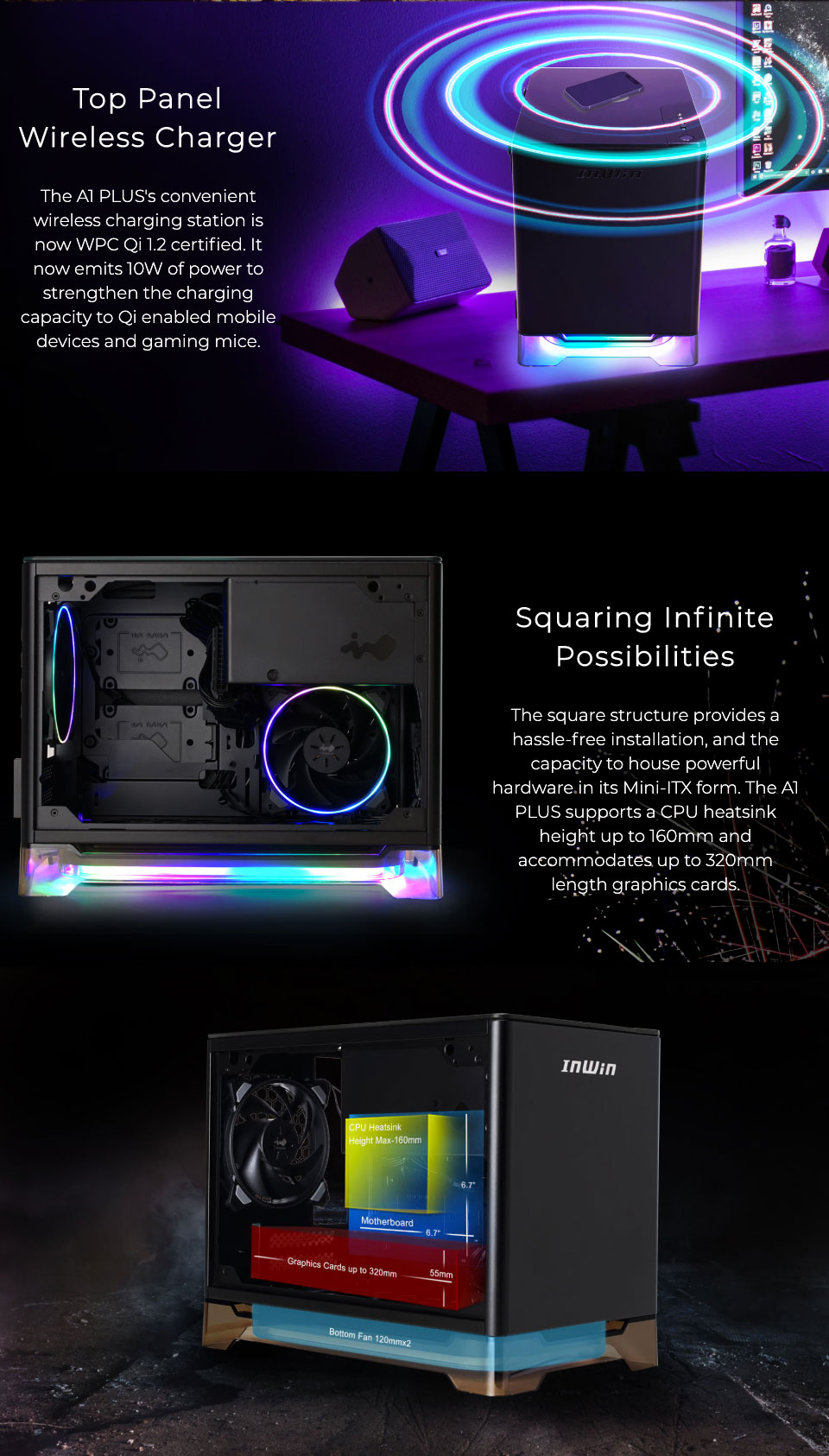 Buy InWin A1 Plus Mini ITX Case with 650W PSU Black [A1PLUS-BLACK] | PC ...