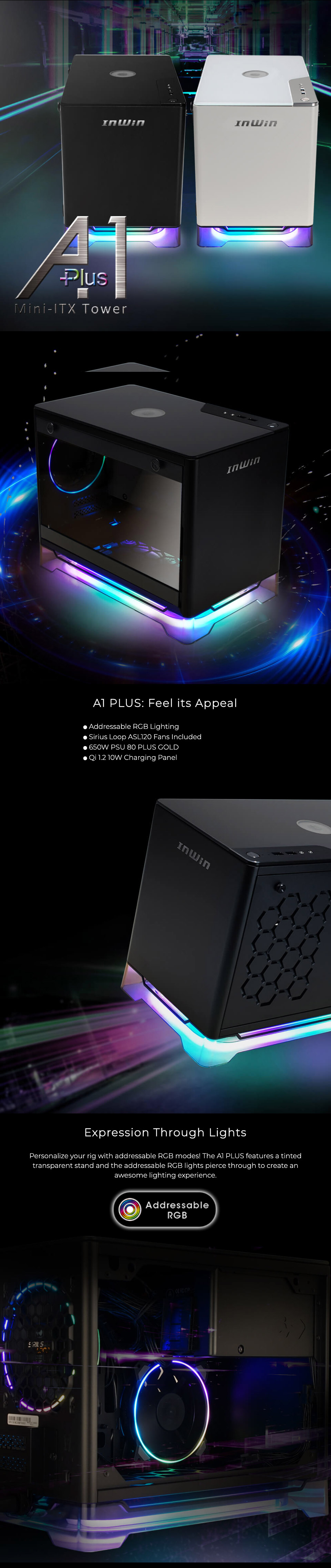 Buy InWin A1 Plus Mini ITX Case with 650W PSU White [A1PLUS-WHITE] | PC ...