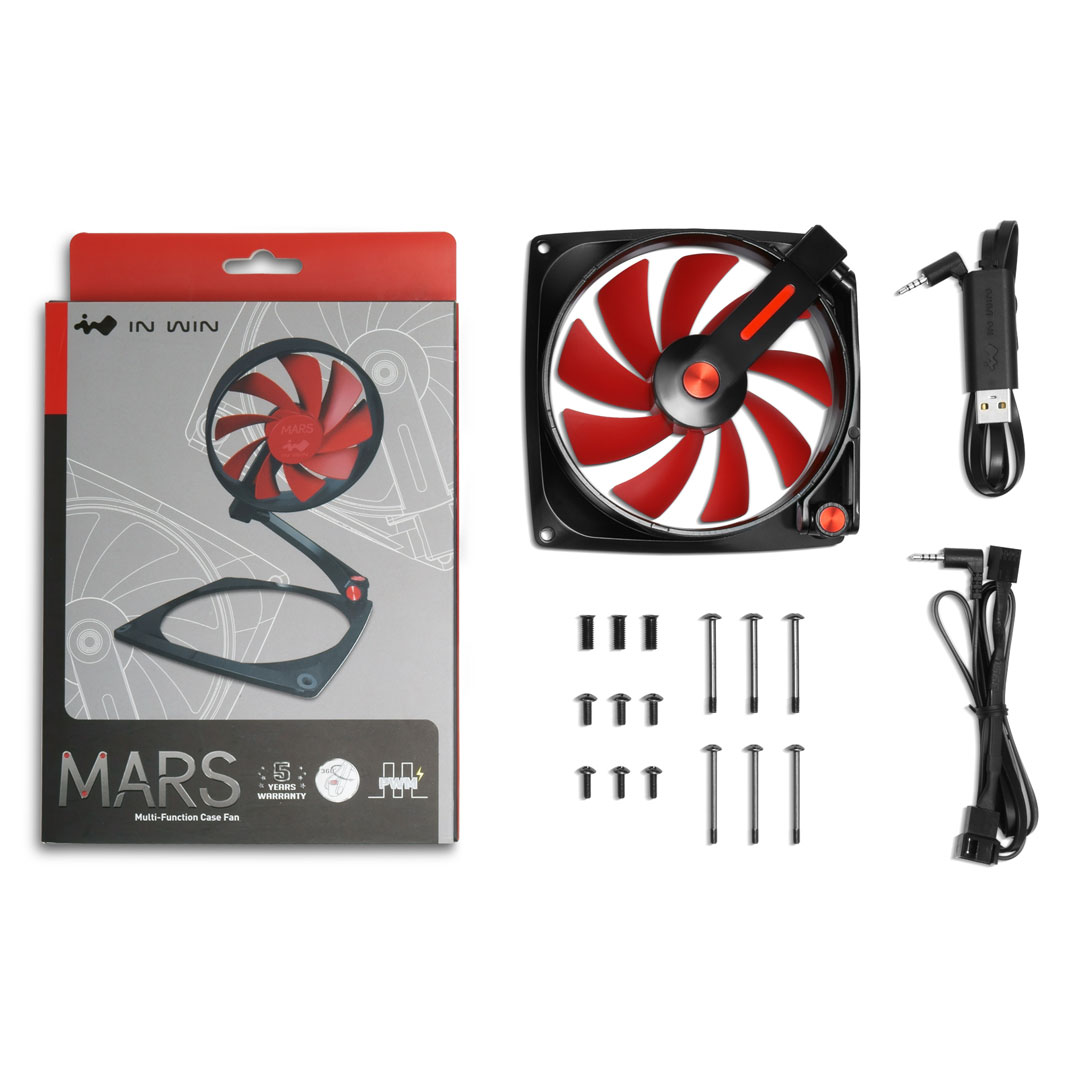 Buy InWin Mars Multi-Functional 120mm Case Fan Red [IW-MARS-RED] | PC ...