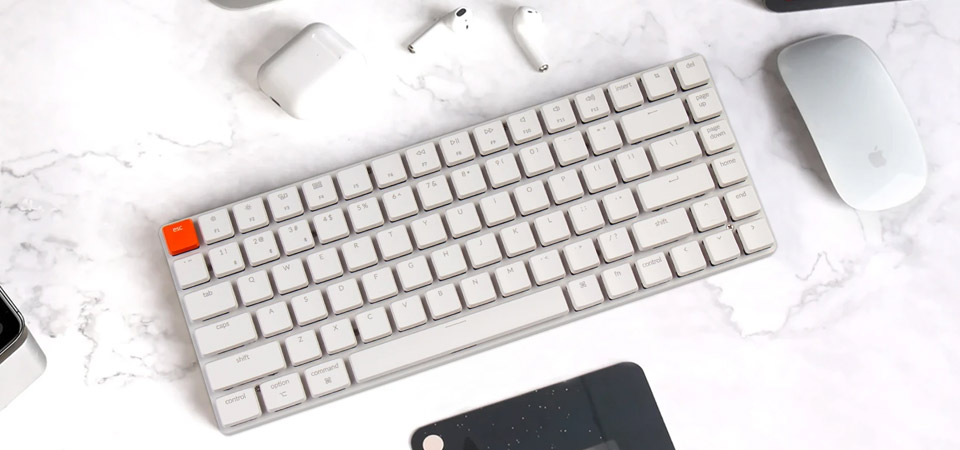 Buy Keychron K3v2 Wireless White LED LP Mech Keyboard Gateron Blue ...