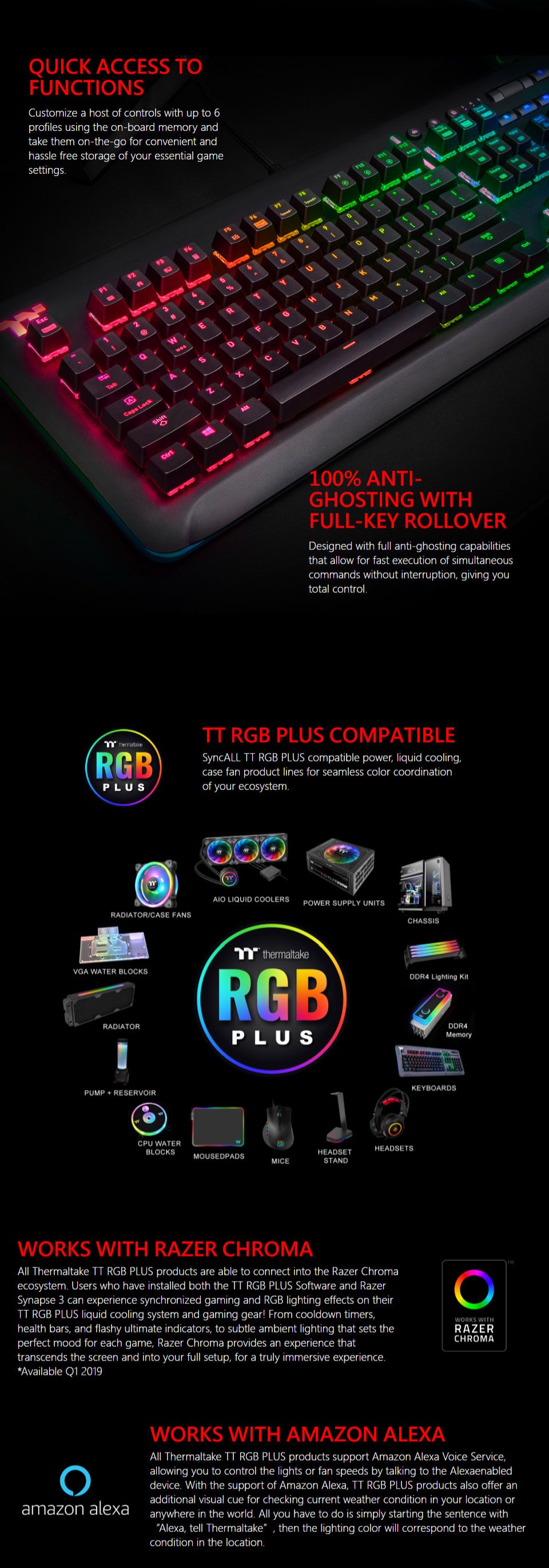 Buy Thermaltake Level 20 RGB Mech Keyboard MX Speed Silver [KB-LVT ...