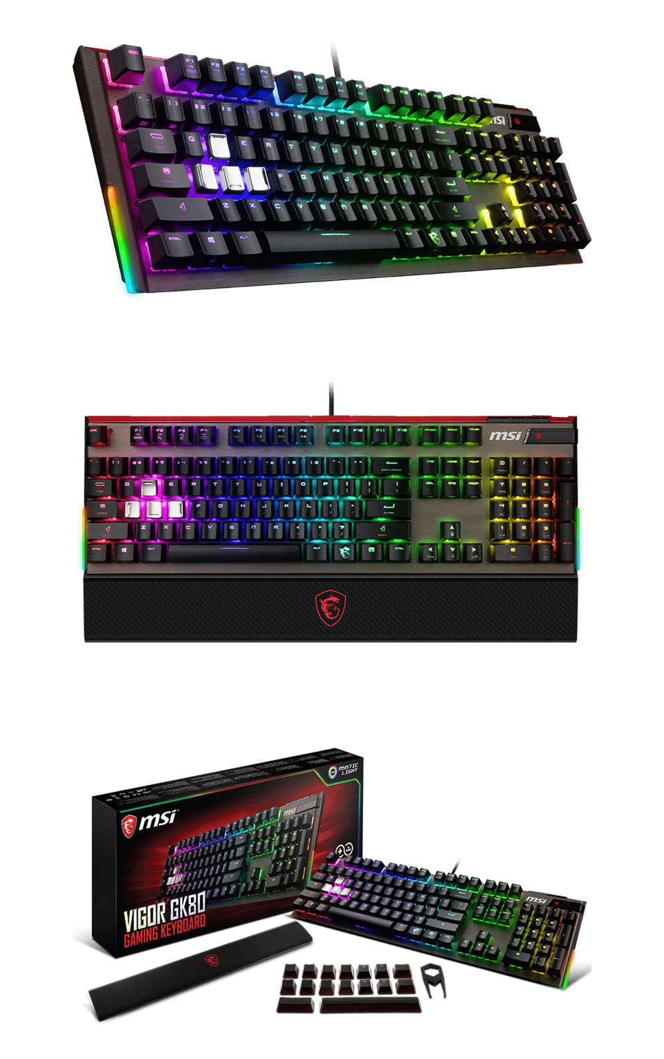 Buy MSI Gaming Vigor GK80 RGB Mech Keyboard Cherry Red [VIGOR-GK80-CR ...