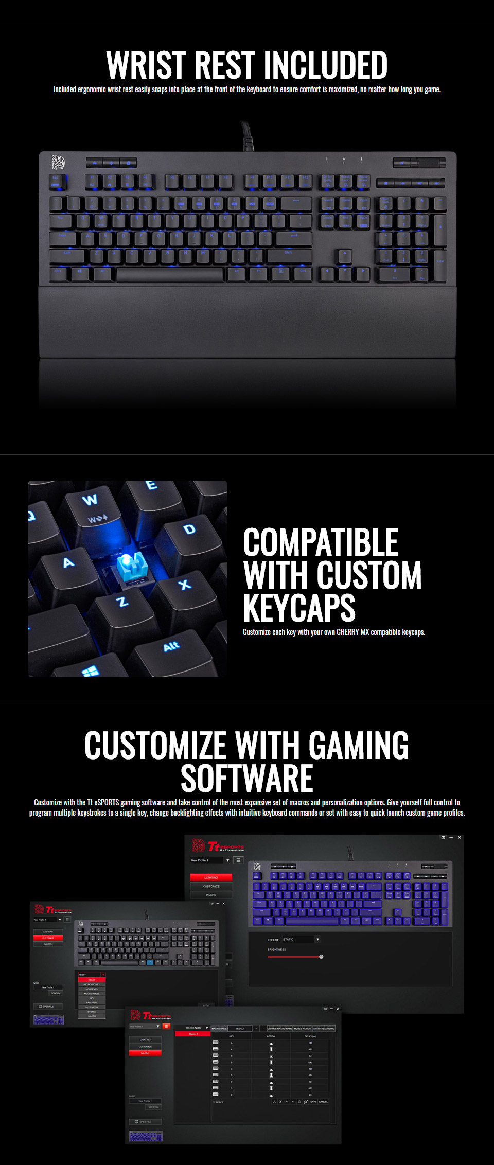 Buy Tt eSPORTS Neptune PRO Blue Gaming Keyboard [KB-NPP-TBBLUS-01] | PC ...
