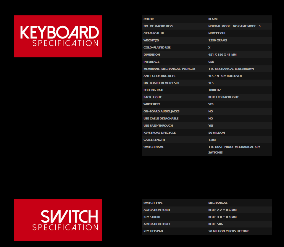 Buy Tt eSPORTS Neptune PRO Blue Gaming Keyboard [KB-NPP-TBBLUS-01] | PC ...