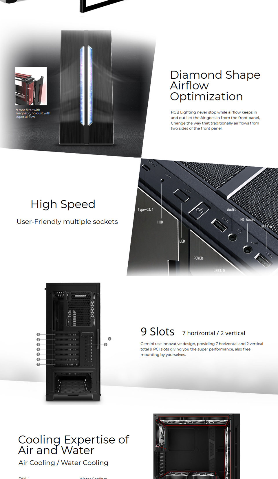 Buy Lian Li Lancool One Digital Tempered Glass Case Black [LANONE-DX ...