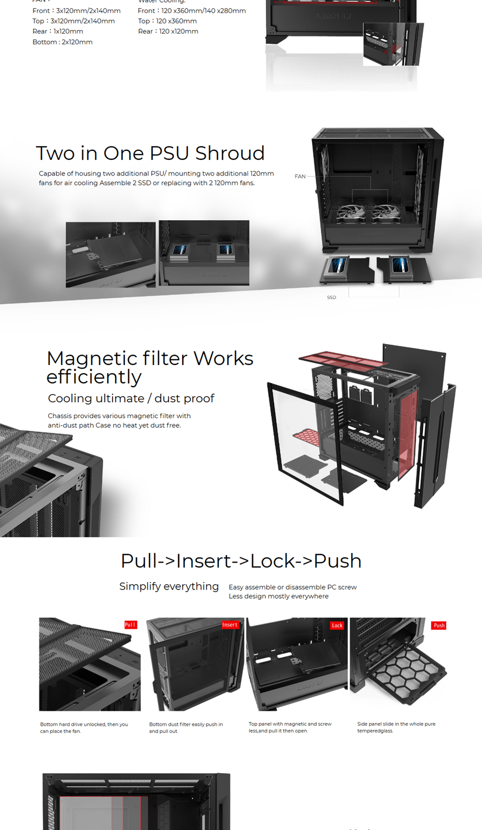 Buy Lian Li Lancool One Digital Tempered Glass Case Black [LANONE-DX ...