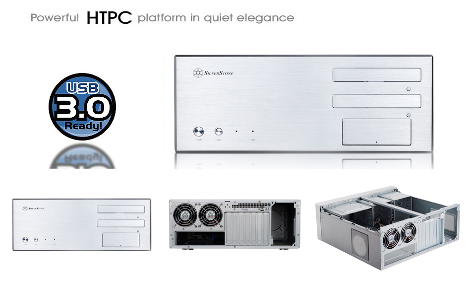 Buy Silverstone LC17 Silver with USB 3.0 [LC17-S-USB3] | PC Case Gear ...