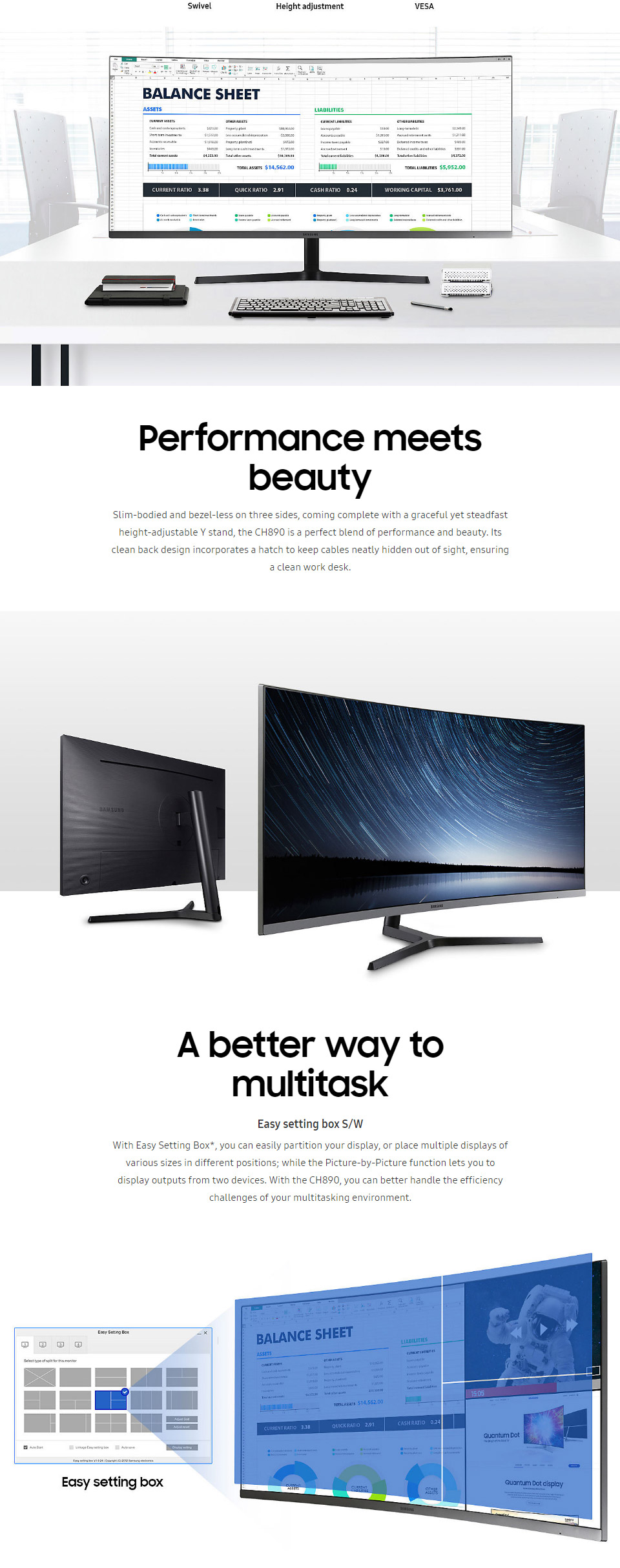 Buy Samsung CH890 34in Curved UWQHD Monitor [LC34H890WJEXXY] | PC Case ...