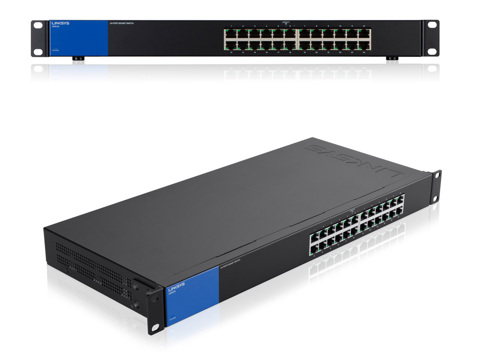 Buy Linksys LGS124 24 Port Gigabit Switch [LGS124-AU] | PC Case Gear ...