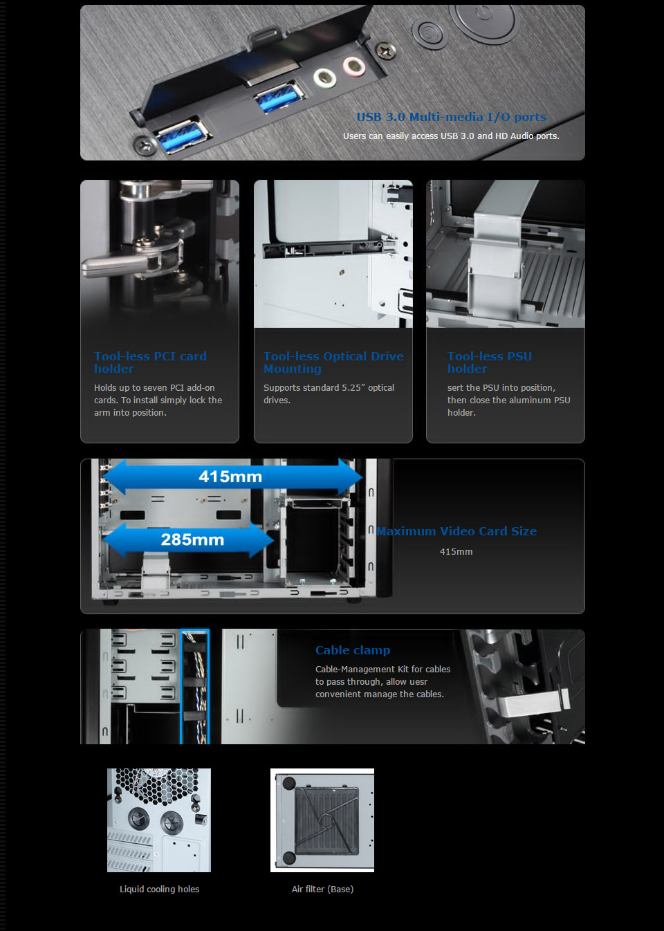 Buy Lian Li Lancool PC-K9 Chassis Black [LL-PC-K9B] | PC Case Gear ...