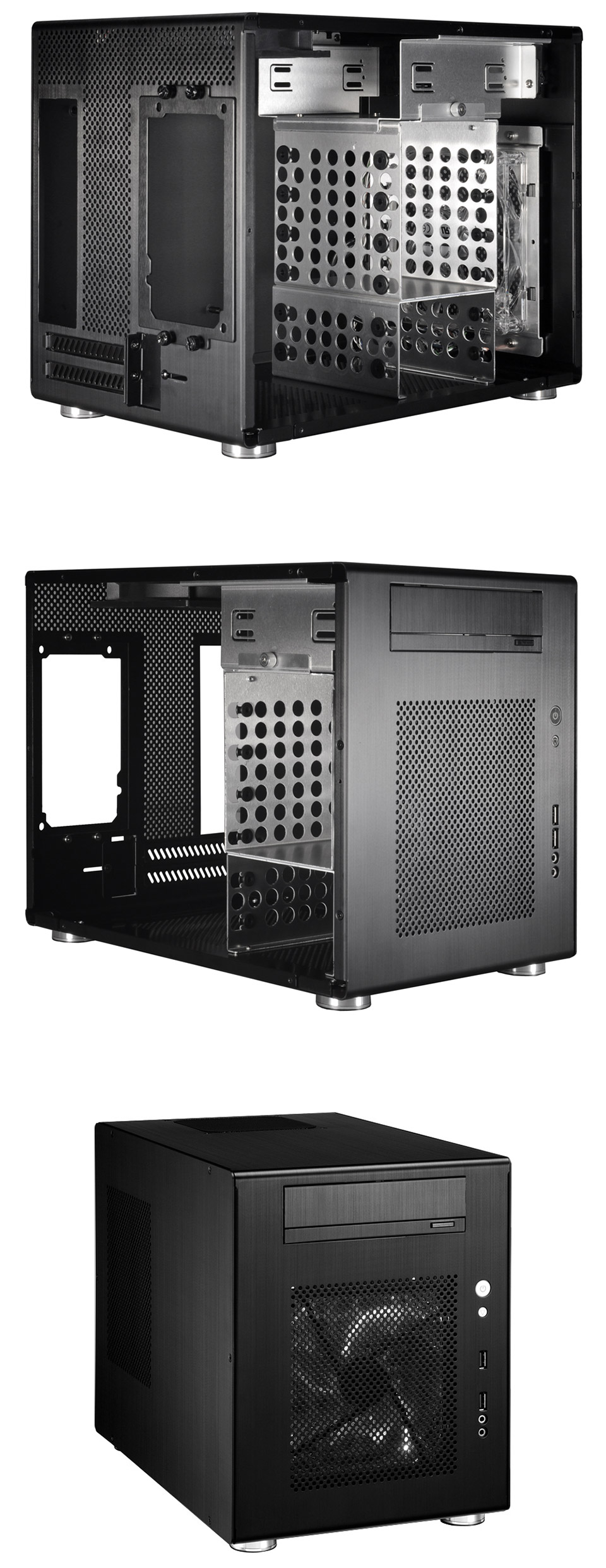 Buy Lian Li PC-Q08B Black HTPC Case [LL-PC-Q08B] | PC Case Gear Australia