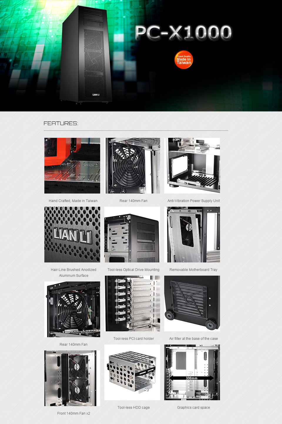 Buy Lian Li PC-X1000 Chassis Black (ex-display) [EXD-PC-X1000] | PC ...