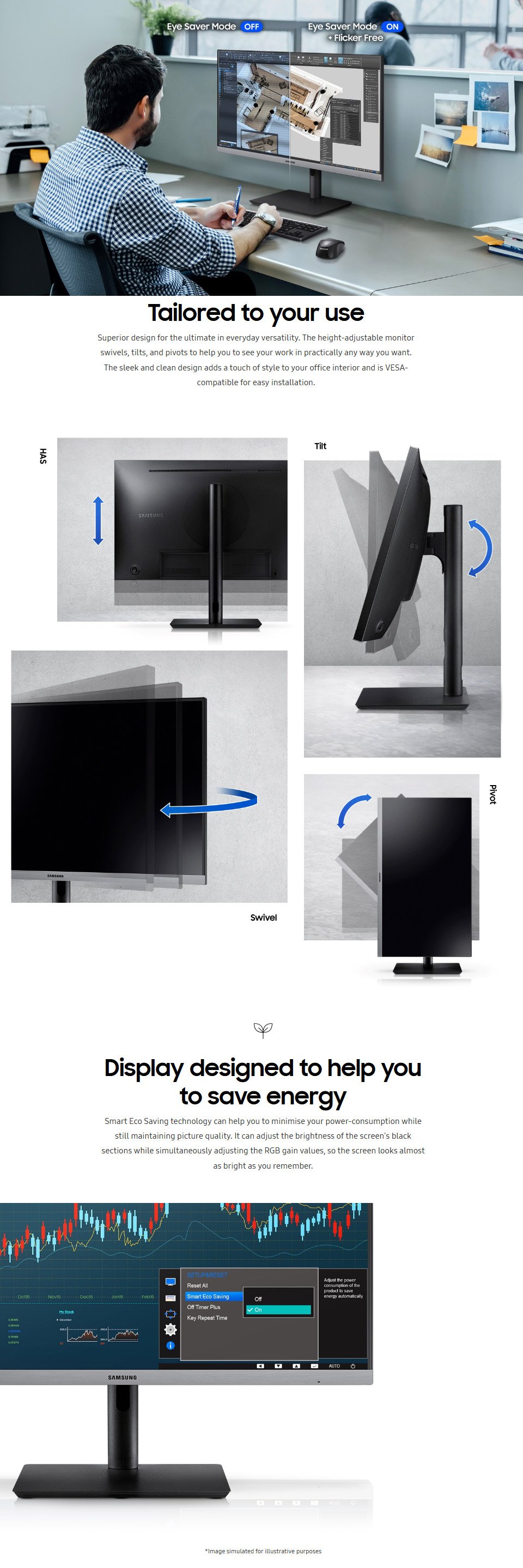 Buy Samsung R650 FHD 75Hz IPS 24in Monitor [LS24R650FDEXXY] | PC Case ...