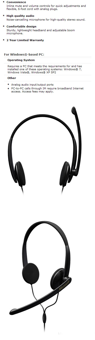 Buy Microsoft LifeChat LX-1000 Headset [JTD-00005(LCLX1K)] | PC Case ...