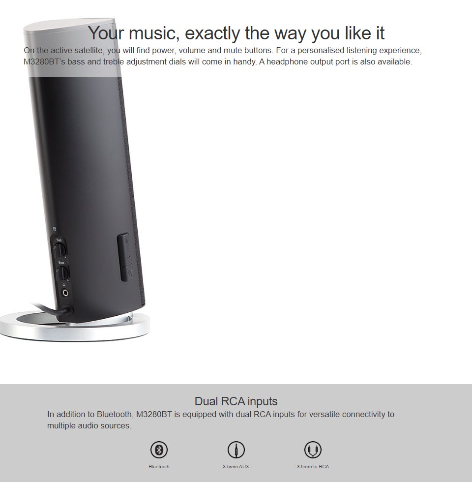 Buy Edifier M3280BT 2.1 Bluetooth Speaker [M3280BT] | PC Case Gear ...