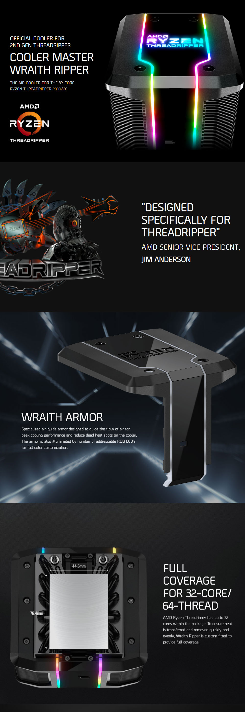 Buy Cooler Master Wraith Ripper ARGB TR4 CPU Cooler [MAM-D7PN-DWRPS-T1 ...