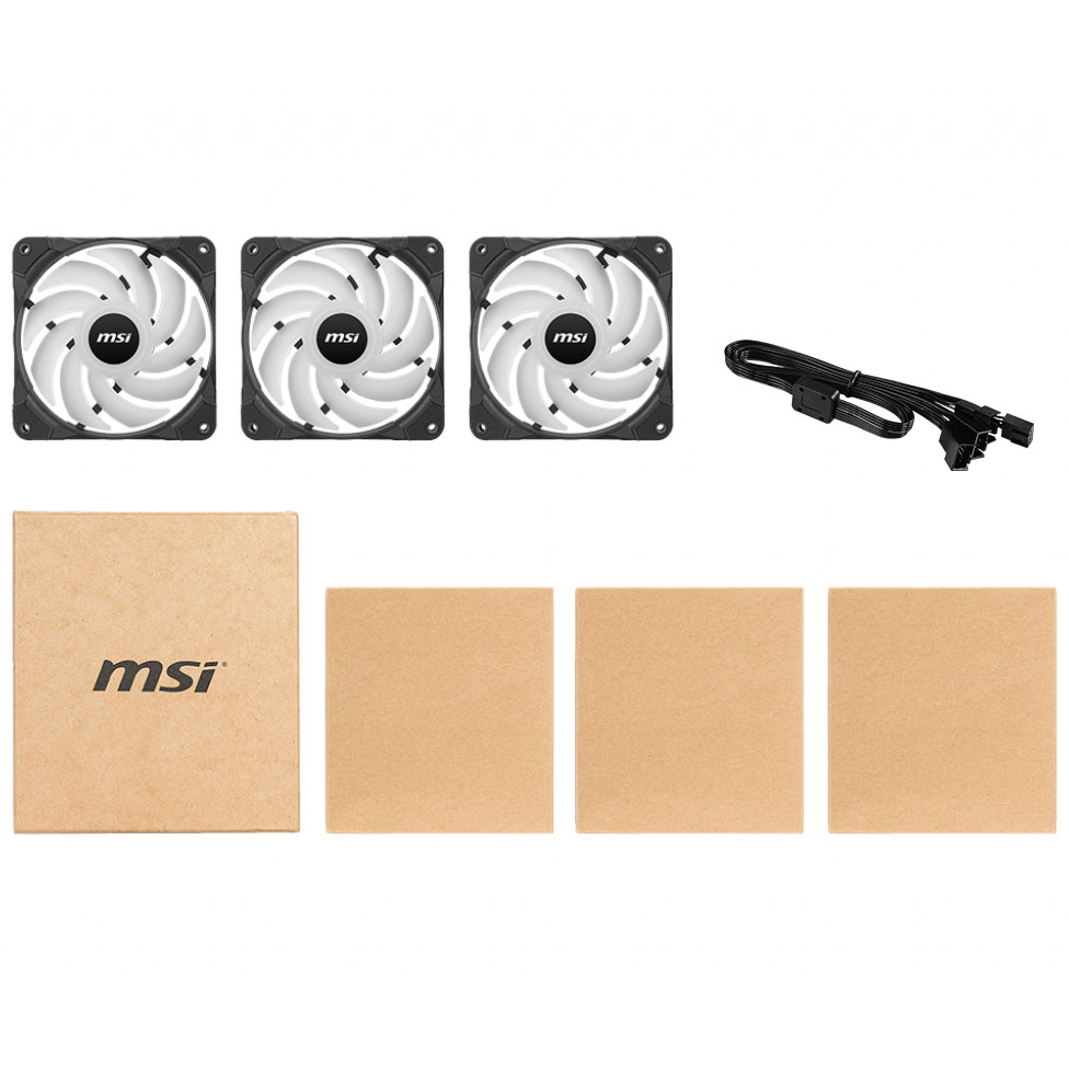Buy MSI MAG Max F12A-3 ARGB PWM 120mm Triple Fan Kit [MAX-F12A-3] | PC ...