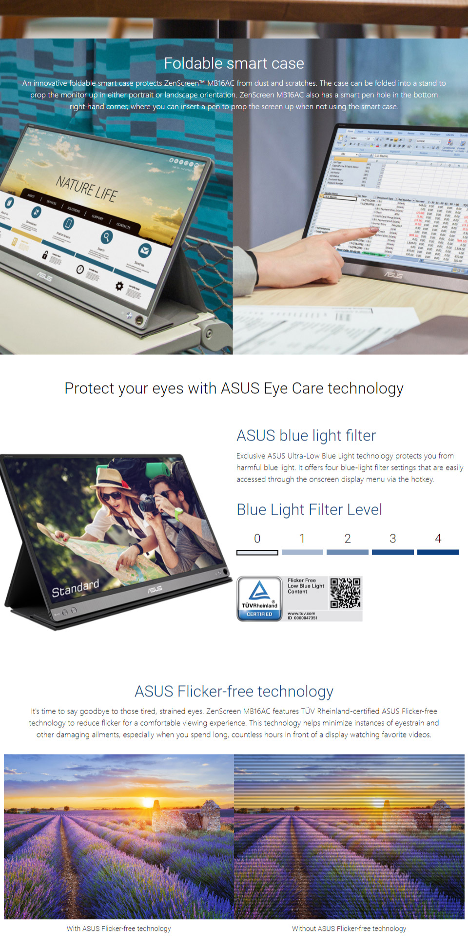 Buy ASUS ZenScreen MB16AC FHD Portable USB 15.6in IPS Monitor [MB16AC ...
