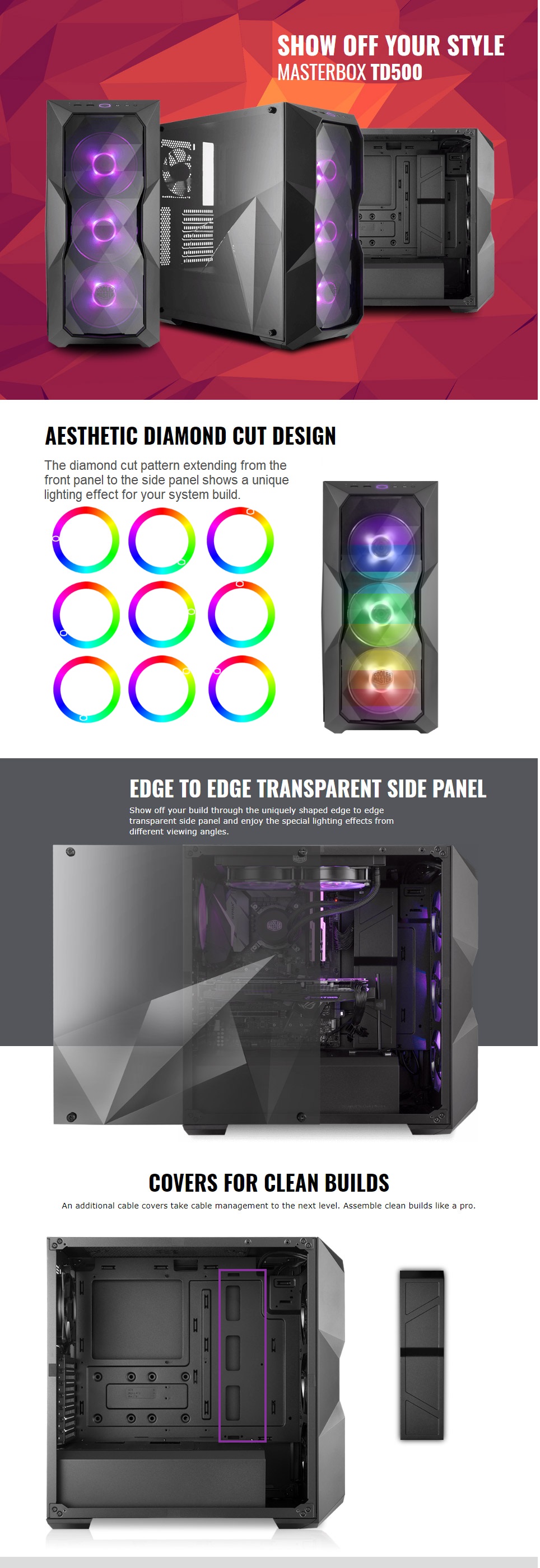 Buy Cooler Master MasterBox TD500 RGB Mid Tower Case [MCB-D500D-KANN ...