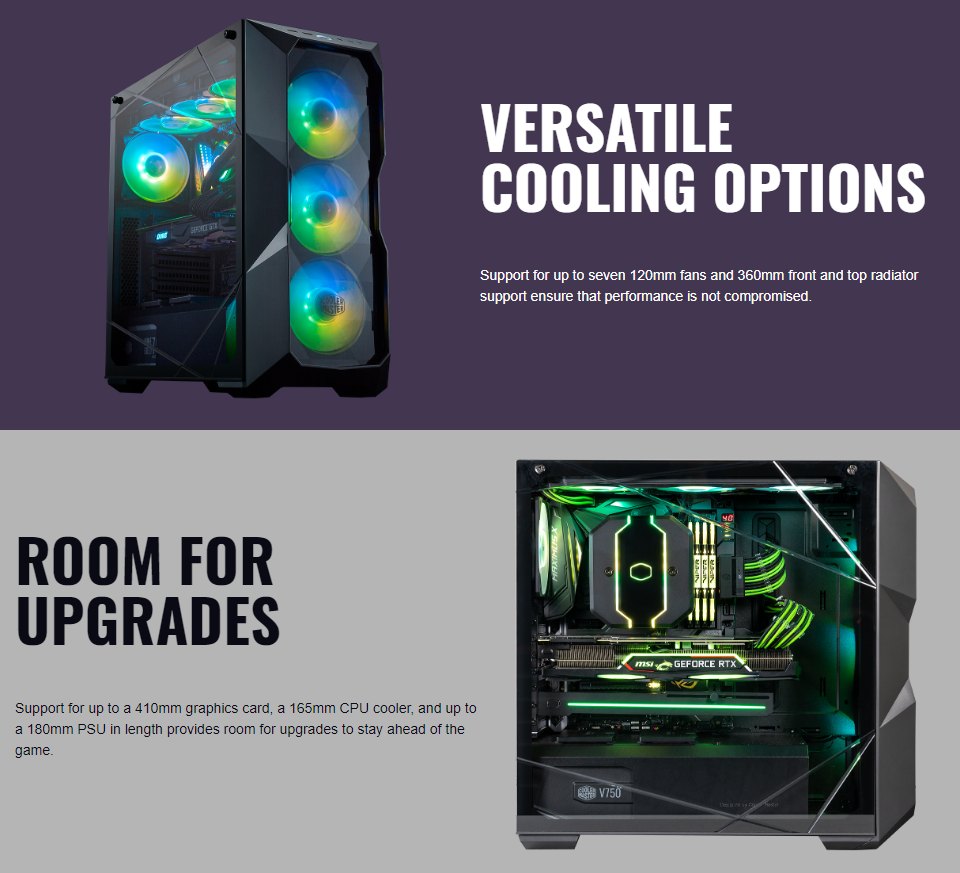 Buy Cooler Master MasterBox TD500 ARGB Crystal Case [MCB-D500D-KGNN-SAU ...