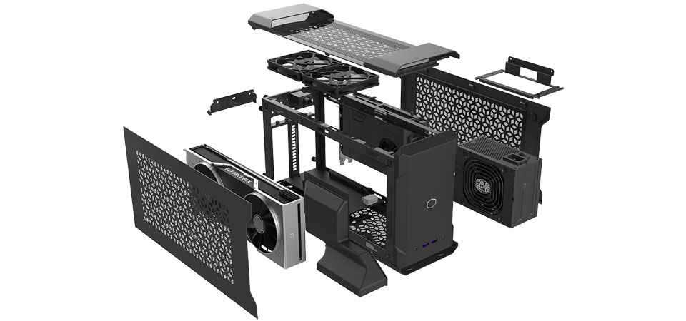 Buy Cooler Master MasterCase NC100 NUC Extreme Case Black [MCM-NC100-KNNA65-S00] | PC Case Gear ...