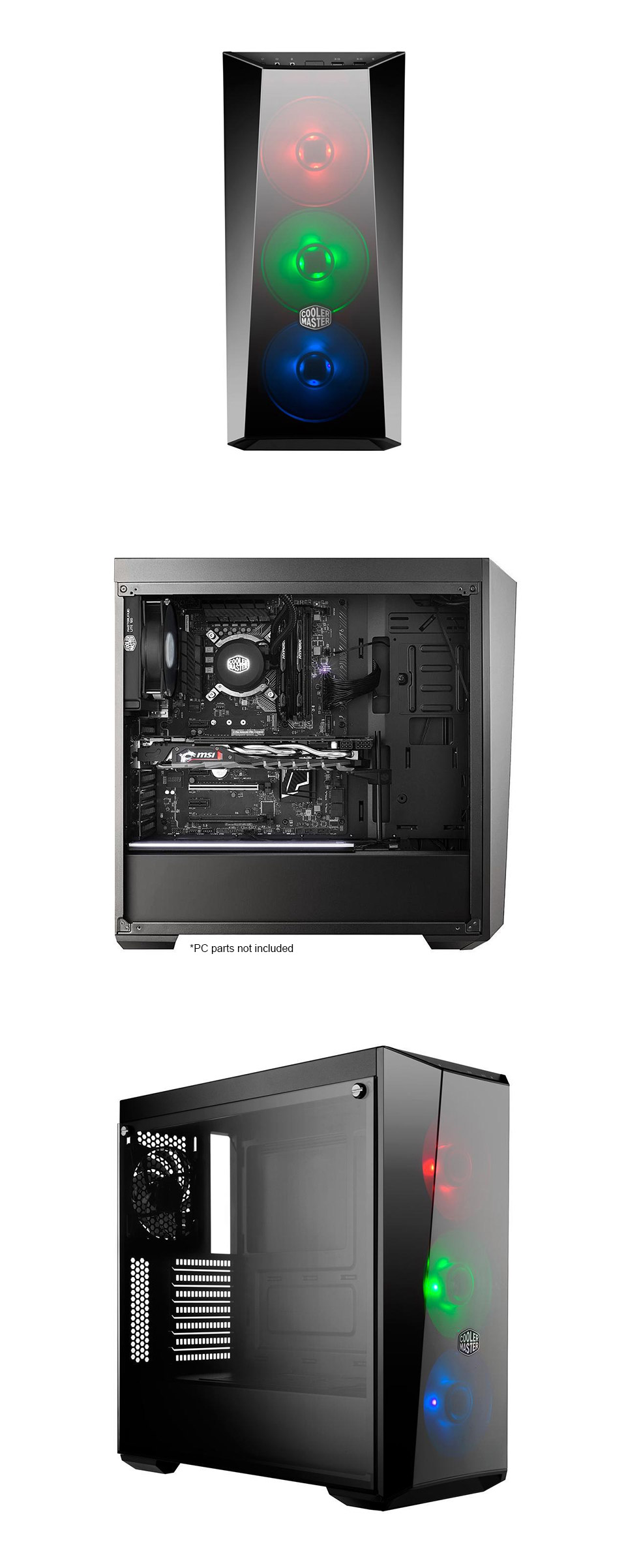 Buy Cooler Master Masterbox Lite 5 Rgb Mid Tower Case With