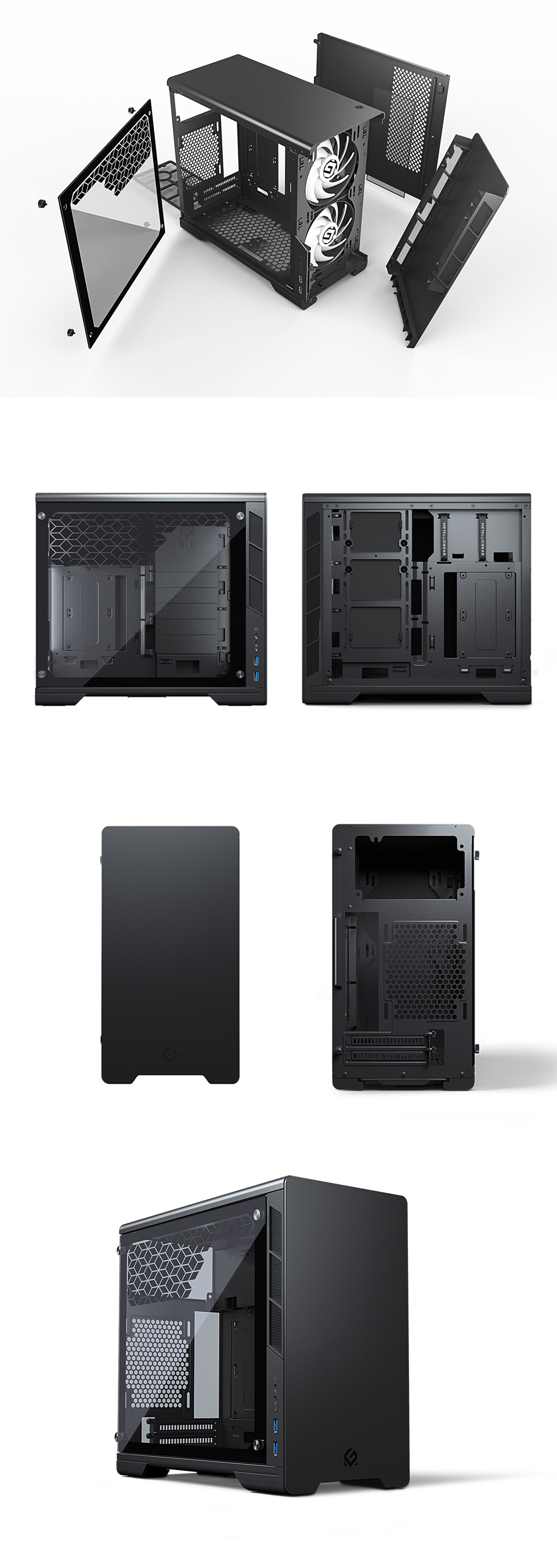 Buy MetallicGear Neo Mini Case Black V2 [MG-NE210_BK02] | PC Case Gear ...