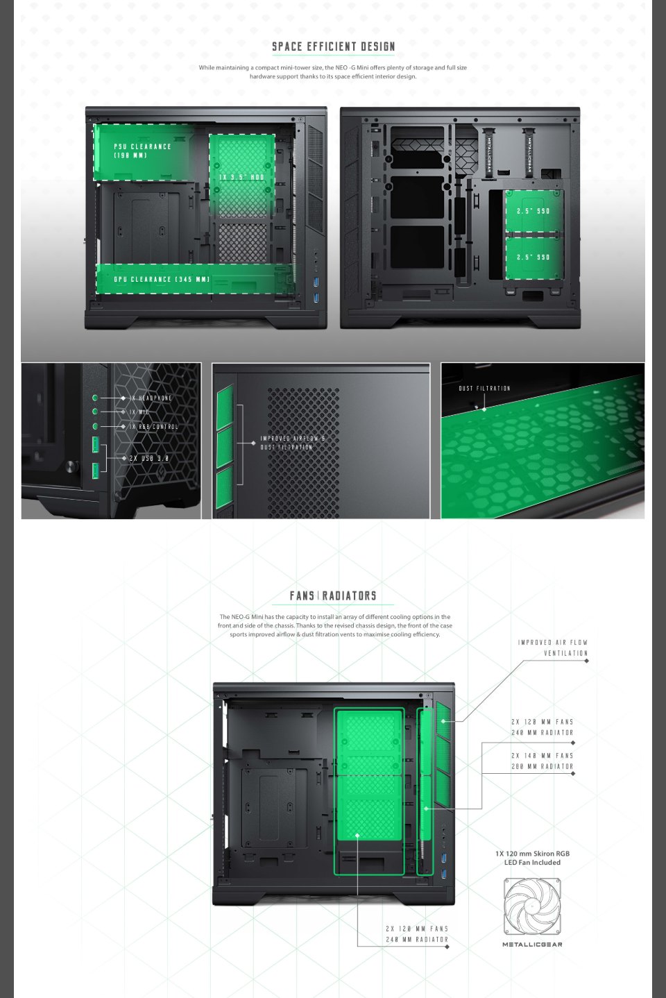 Buy MetallicGear Neo G Mini Case Black V2 [MG-NE210G_BK02] | PC Case ...