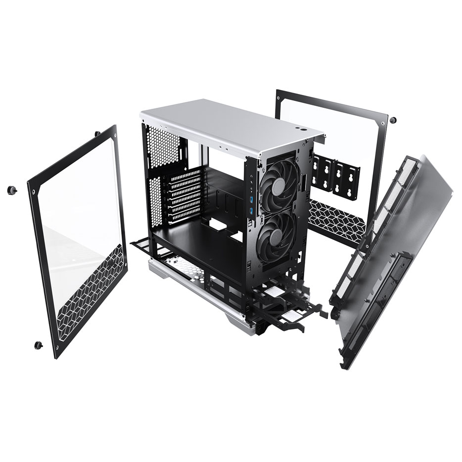 Buy MetallicGear Neo Case Silver V2 [MG-NE510-SR02] | PC Case Gear ...
