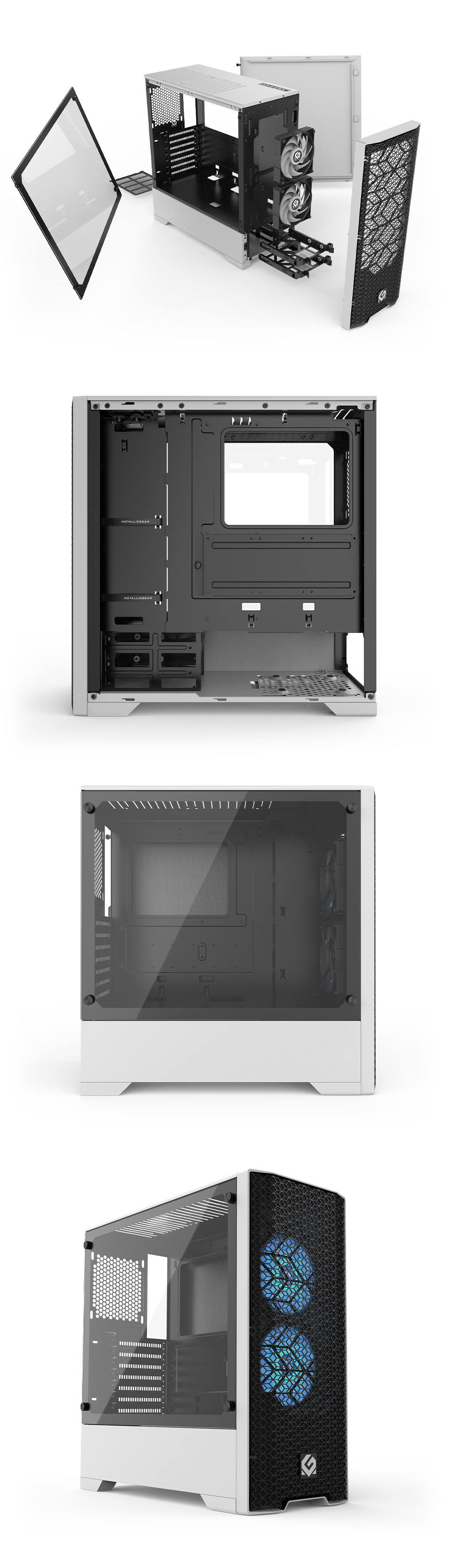 Buy MetallicGear Neo Air Mid Case Black White [MG-NE520A_BW01] | PC ...