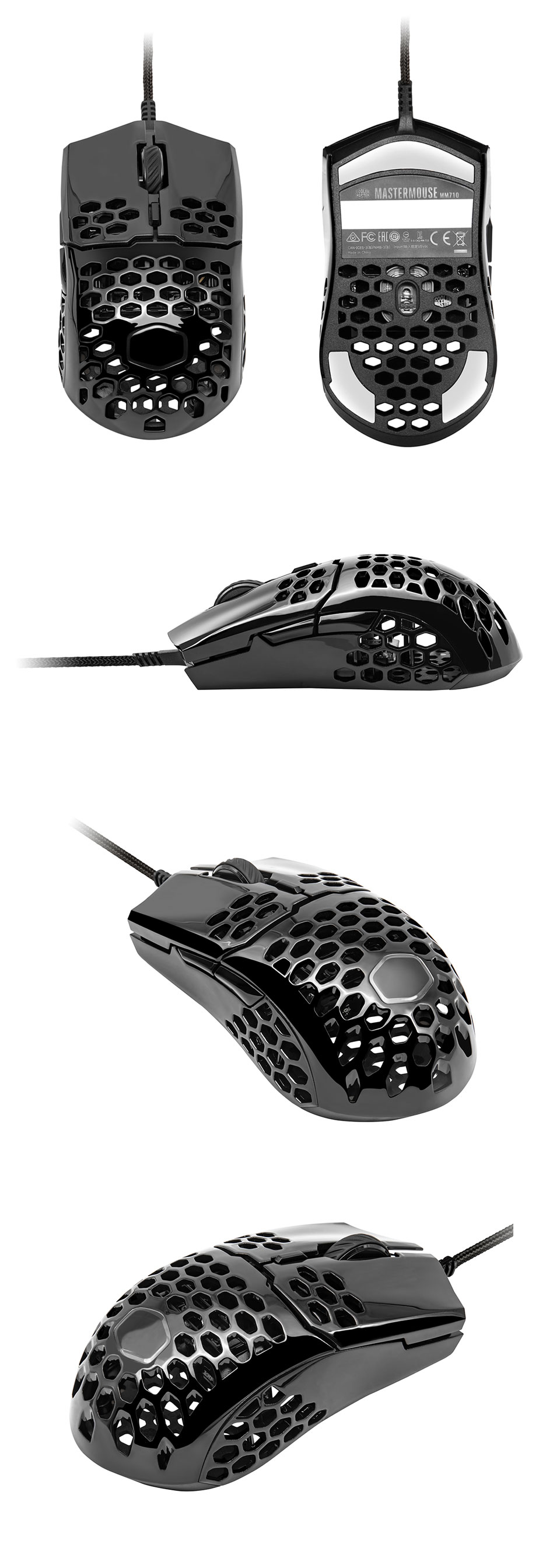 Buy Cooler Master MM710 Gaming Mouse Glossy Black [MM-710-KKOL2] | PC ...