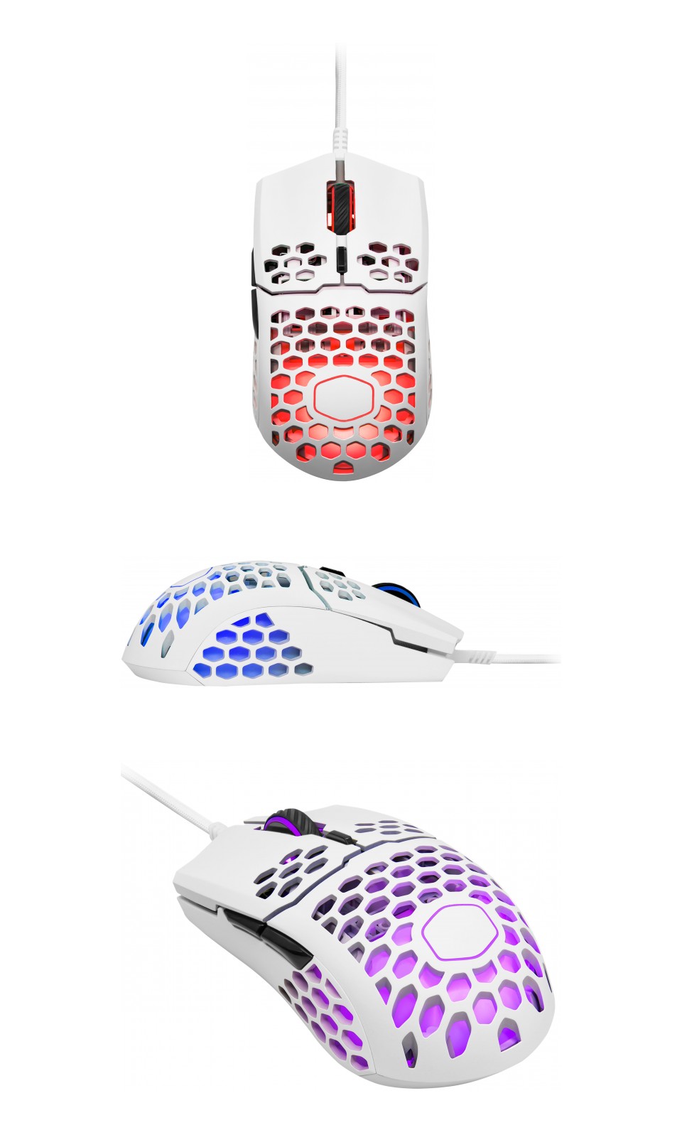 Buy Cooler Master MM711 RGB Gaming Mouse Matte White [MM-711-WWOL1 ...