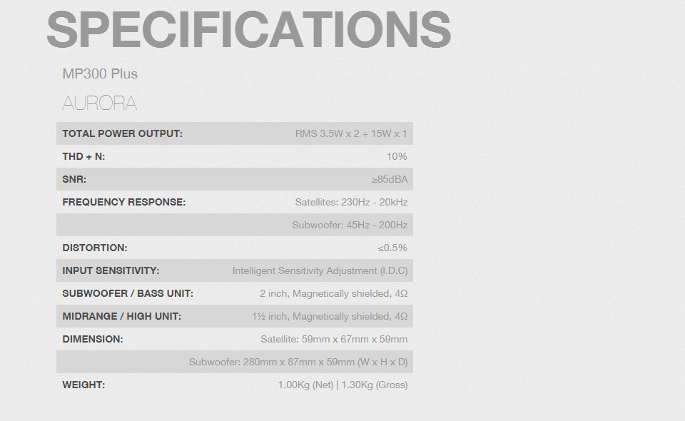 Buy Edifier Aurora 2.1 Portable Speakers Silver [MP300S] | PC Case Gear ...