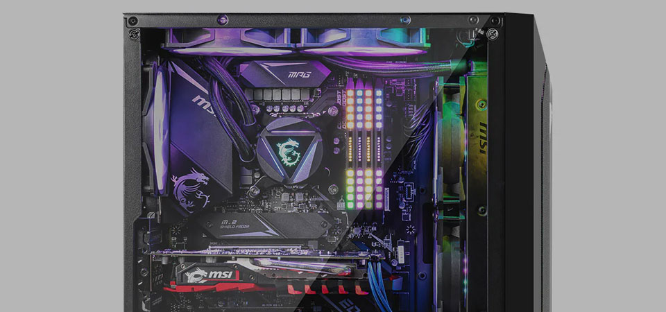 Buy MSI MAG Vampiric 100R ARGB Tempered Glass Case Black [MSI-VAMPIRIC ...