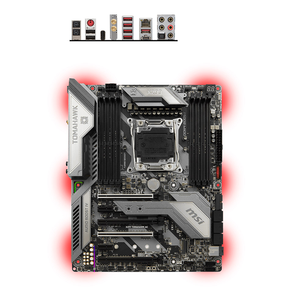 Buy MSI X299 Tomahawk AC Motherboard [MSI-X299-TOMAHAWK-AC] | PC Case ...