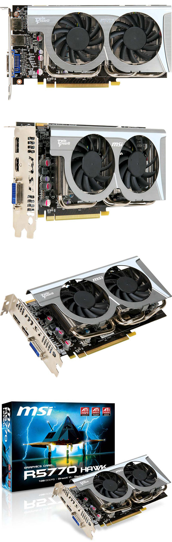 Buy MSI ATI Radeon HD5770 Hawk 1GB [VGAMSI1G571B] | PC Case Gear Australia