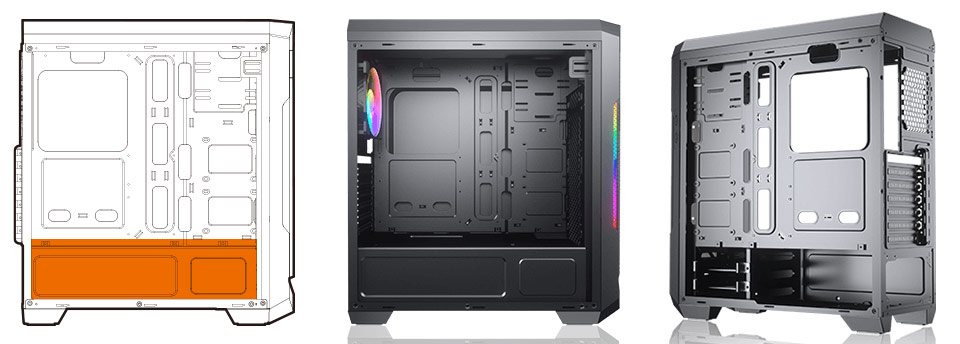 Buy Cougar MX331-T Tempered Glass A-RGB Mid Tower Case Black [CGR-MX331 ...