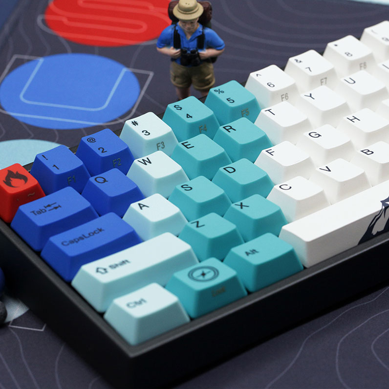 Buy Ducky MIYA Pro Summit White LED Mech Keyboard Cherry Black ...