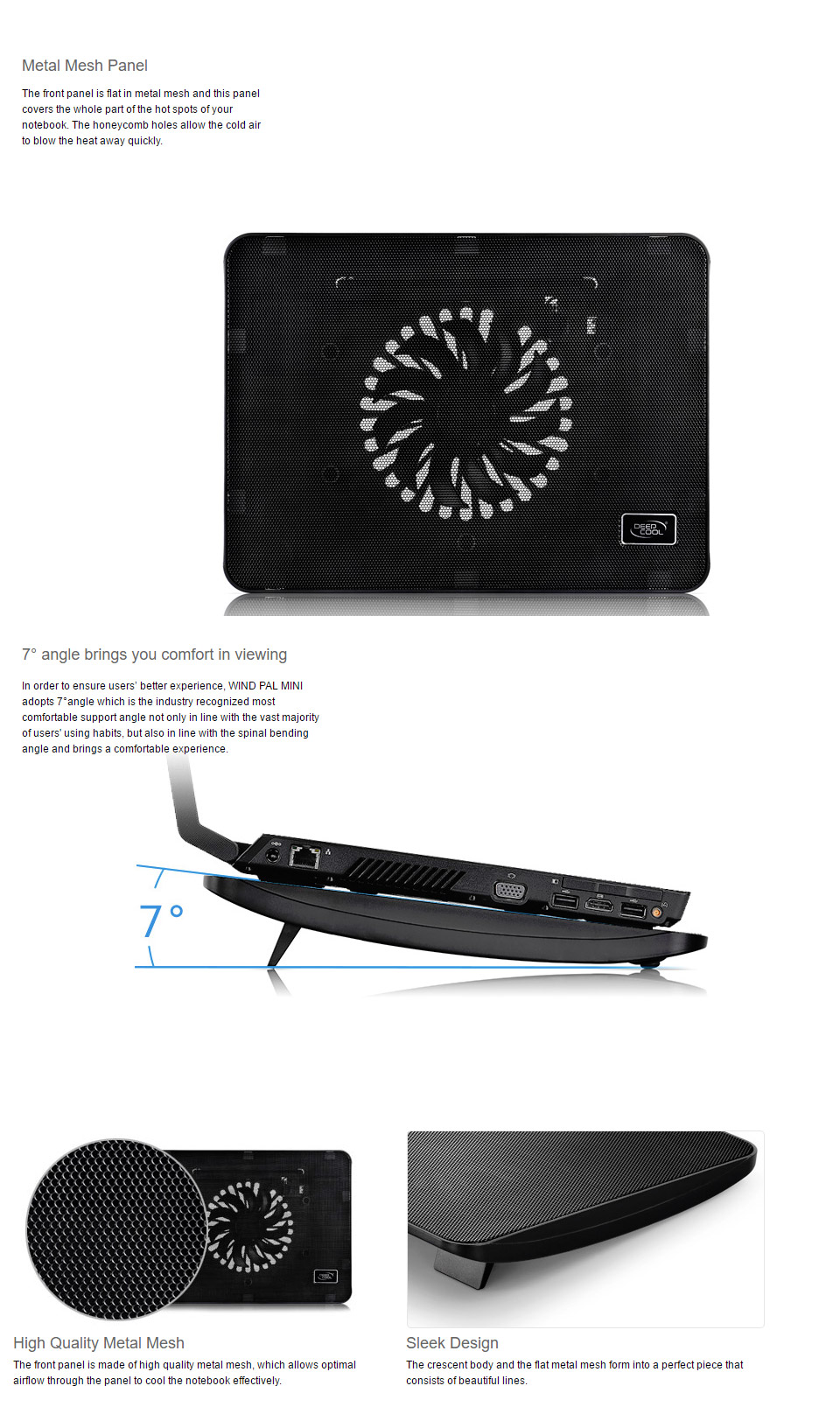 Buy Deepcool Wind Pal Mini Notebook Cooler [NB-WINDPALMINI] | PC Case ...