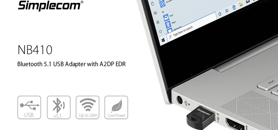 Buy Simplecom NB410 Bluetooth 5.1 Wireless Adapter [NB410] | PC Case ...