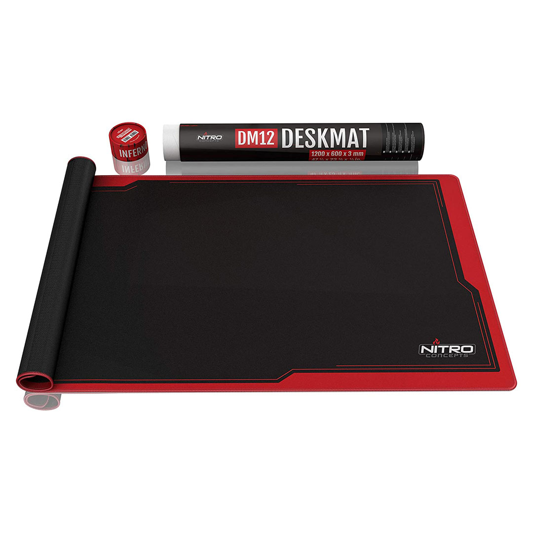 Buy Nitro Concepts Desk Mat 1200 x 600mm Black/Red [NC-GP-MP-004] | PC ...