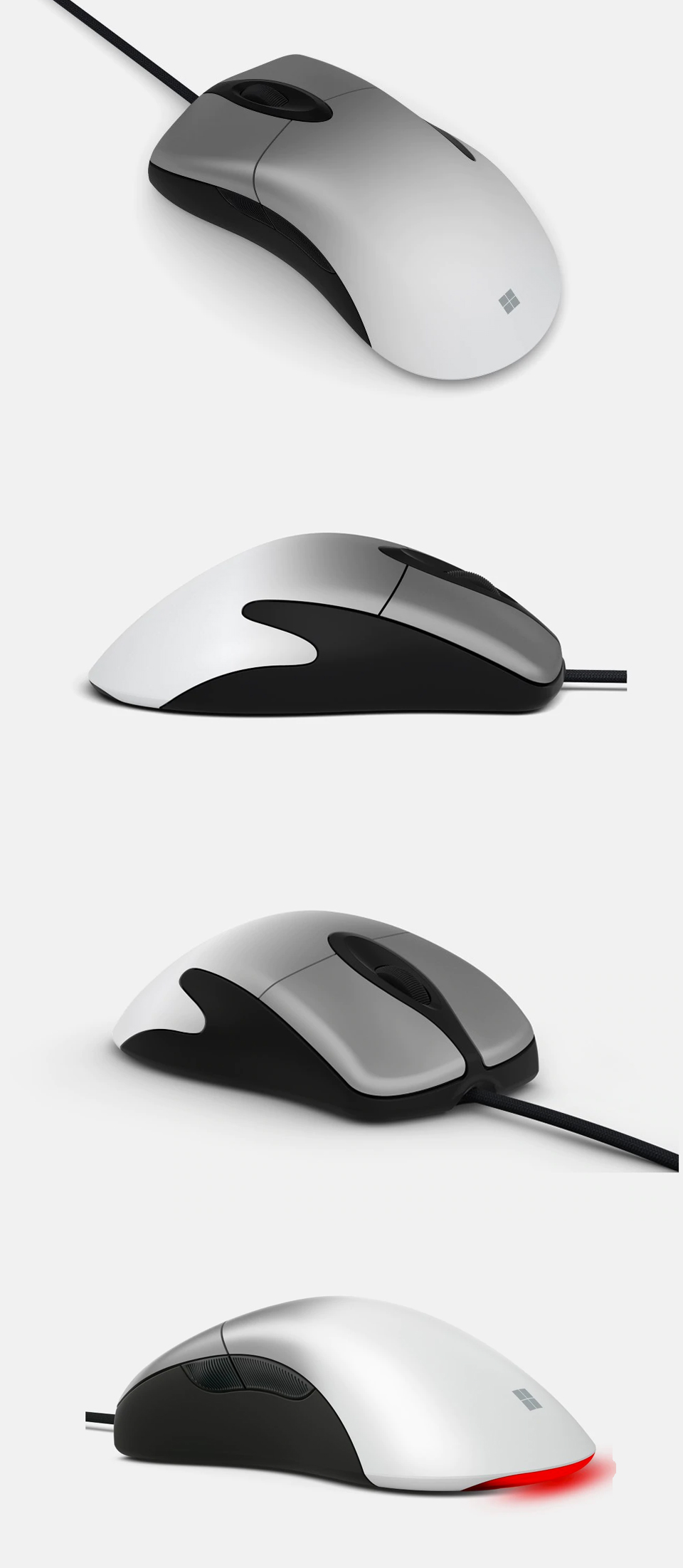 Buy Microsoft Pro IntelliMouse Shadow White [NGX-00005] | PC Case Gear ...