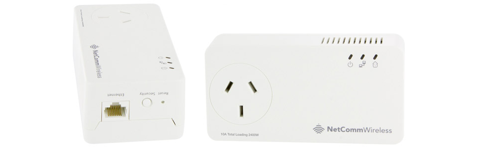 Buy Netcomm NP511 500Mbps Powerline Kit with AC Pass-Through [NP511 ...