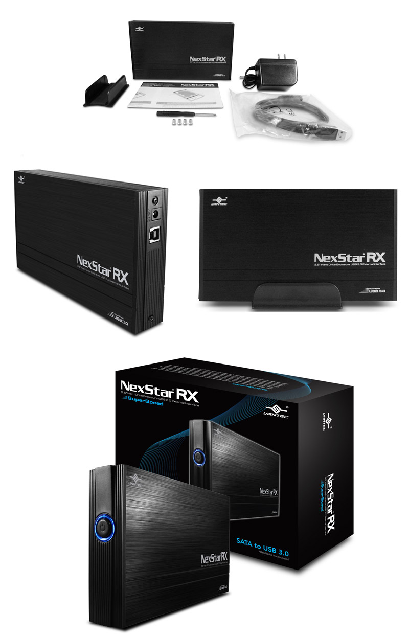 Buy Vantec NexStar RX 5G 3.5in USB 3.0 External Hard Drive Enclosure ...