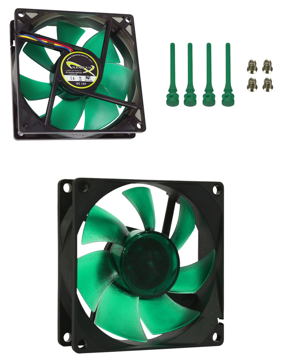 Buy Nanoxia Deep Silence 92mm PWM Fan [NX-DS-92-1400-PWM] | PC Case ...