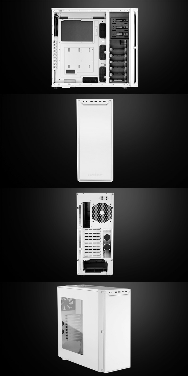 Buy Antec P280 White Super Mid Tower with Window [P280-WH-W] | PC Case ...