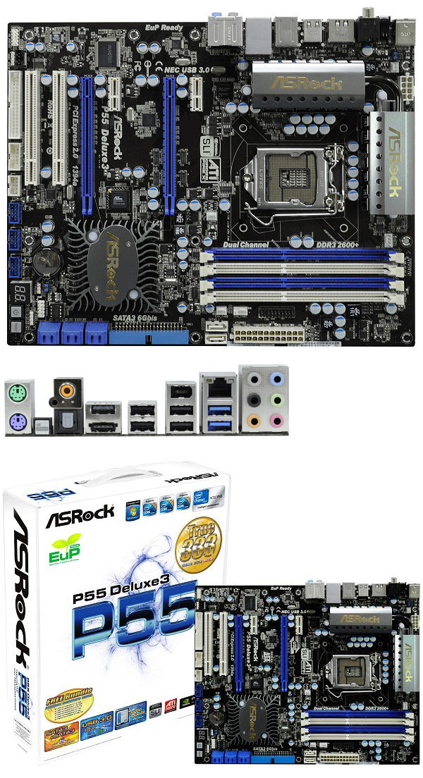 Buy ASRock P55-Deluxe3 Motherboard [P55-DELUXE3] | PC Case Gear Australia