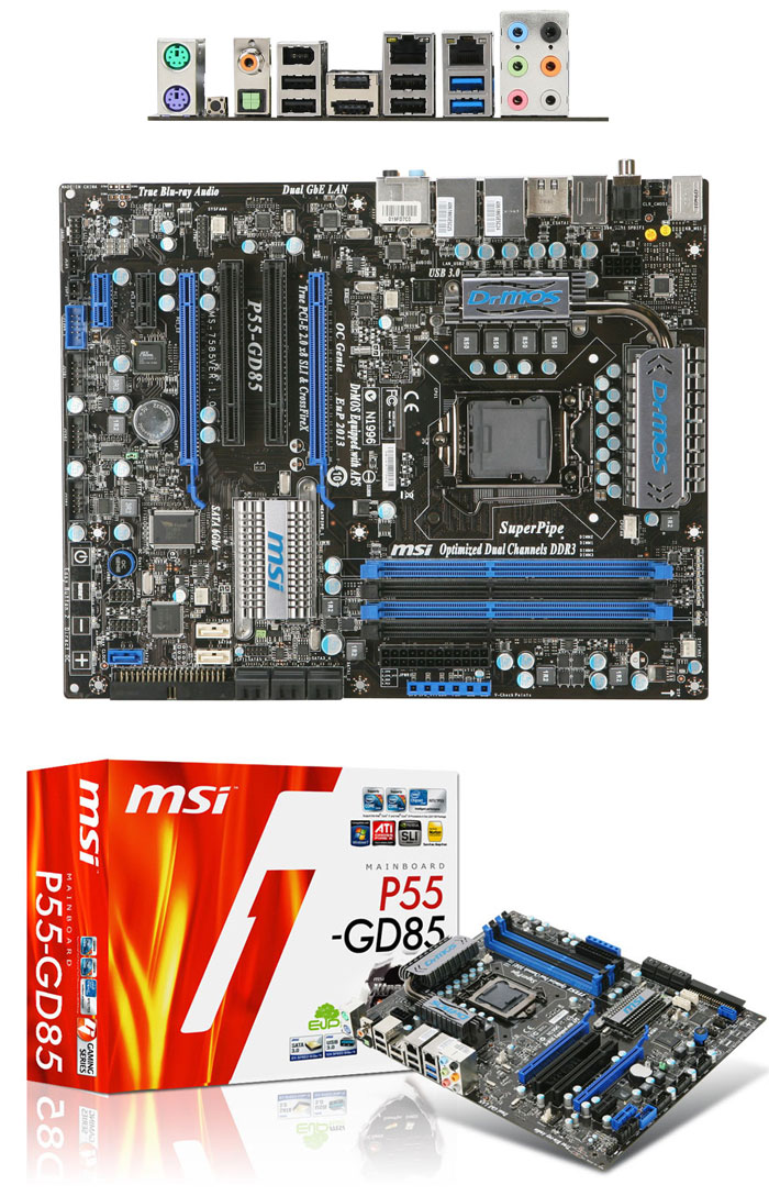 Buy MSI P55-GD85 Motherboard [P55-GD85] | PC Case Gear Australia
