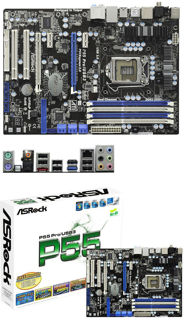 Buy ASRock P55PRO-USB3 Motherboard [P55PRO-USB3] | PC Case Gear Australia