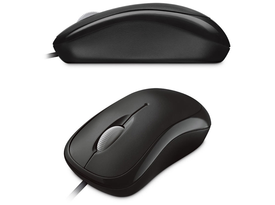 Buy Microsoft Basic Optical Mouse Black [P58-00065] | PC Case Gear ...
